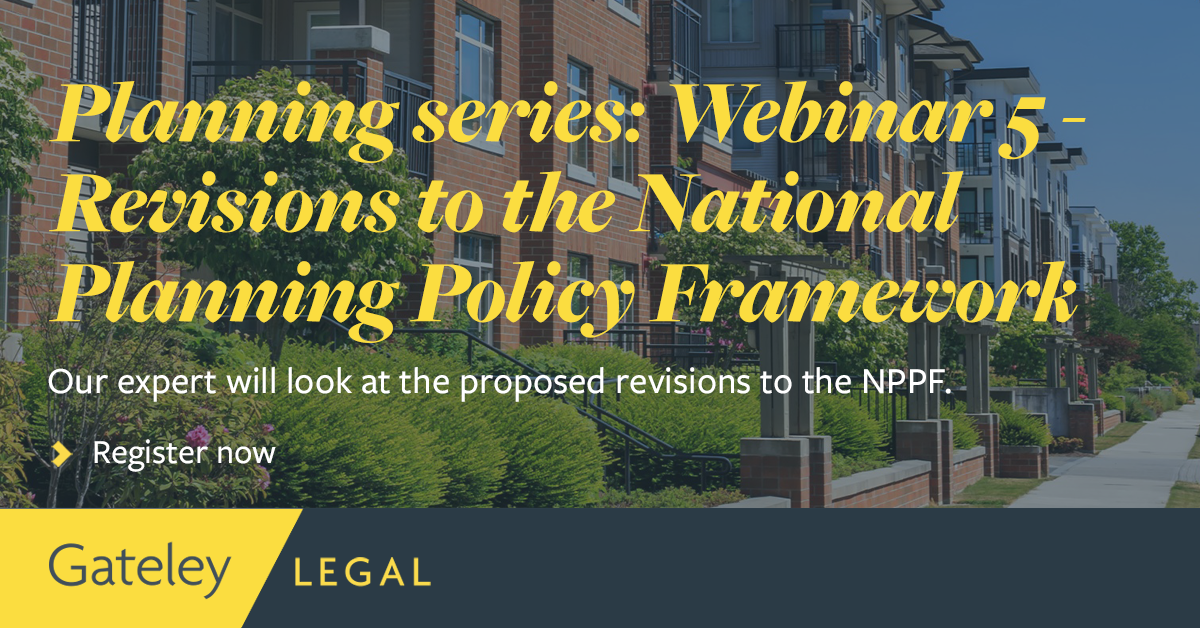 Planning Series Webinar 5 Revisions To The National Planning Policy 
