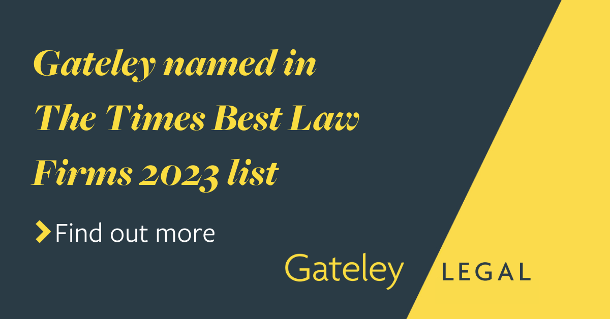 Gateley named in The Times Best Law Firms 2023 list - News - Gateley