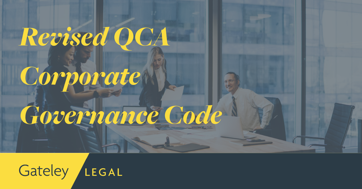 Revised QCA Corporate Governance Code - Articles - Gateley