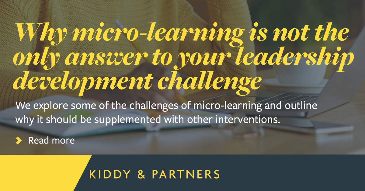 Why micro-learning is not the only answer to your leadership ...