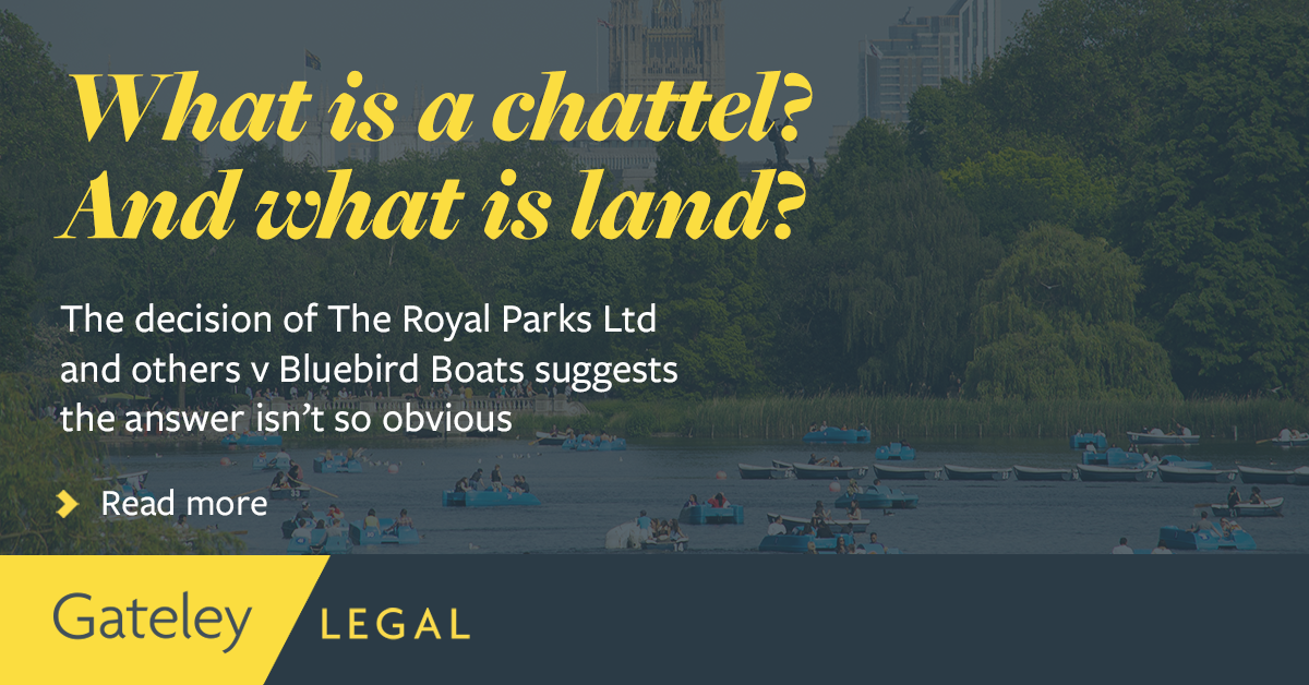 Is a chattel really a chattel? - Articles - Gateley