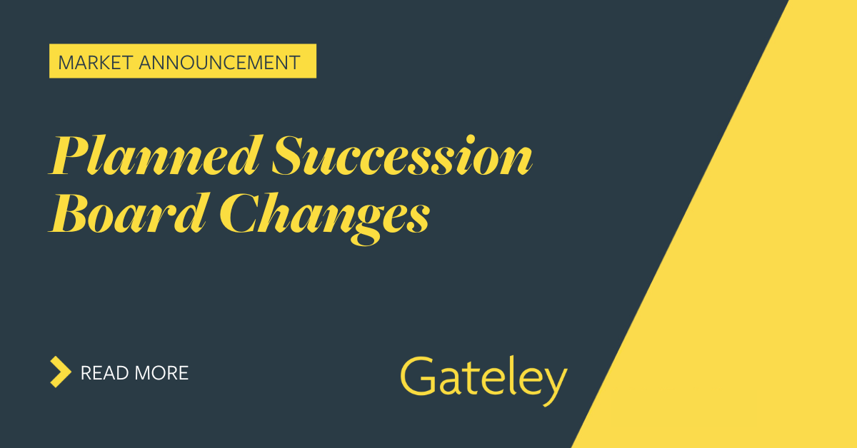 Planned Succession Board Changes - Market announcements - Gateley