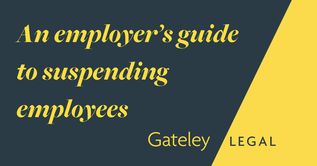 An employer’s guide to suspending employees - Articles - Gateley