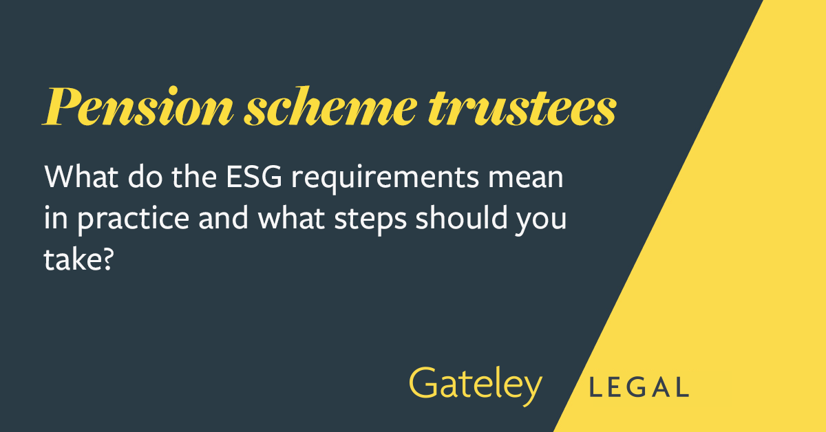 Pension scheme trustees: what you need to know about investments and ...