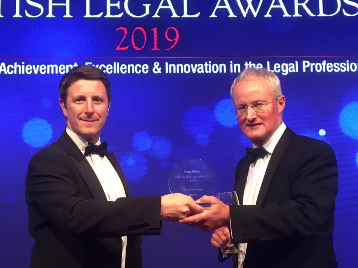Gateley named UK Law Firm of the Year at British Legal Awards - News ...