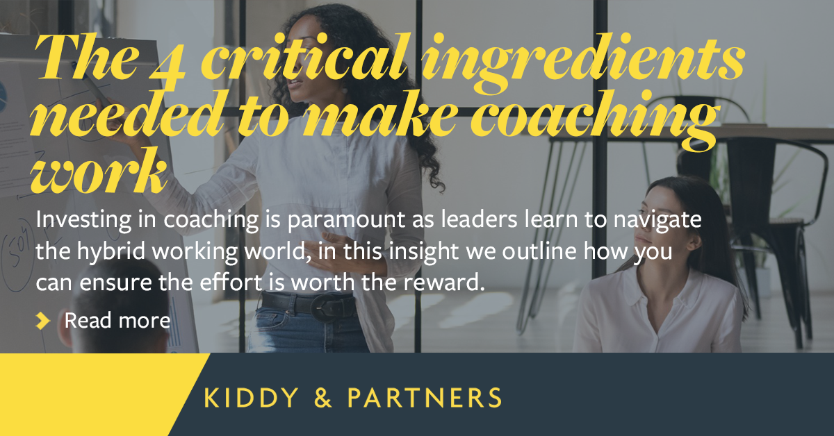 The 4 critical ingredients needed to make coaching work - Articles ...