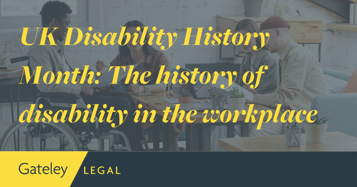 UK Disability History Month: The history of disability in the workplace ...